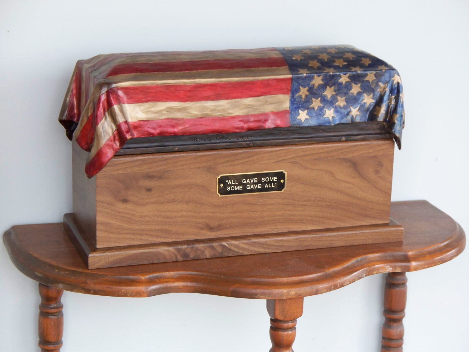 Flag-Covered Casket by Pamela Harr